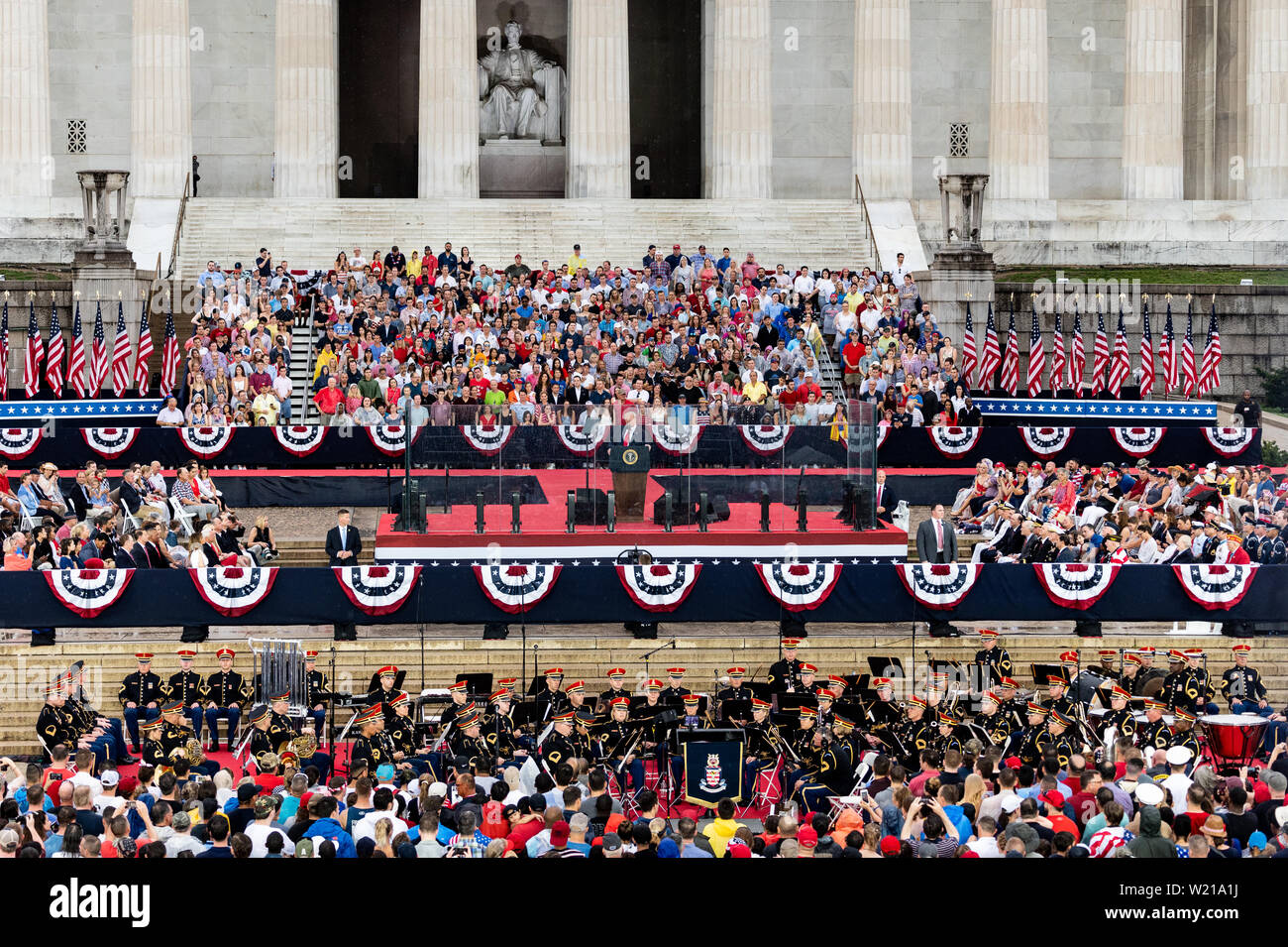 Washington, United States. 04th July, 2019. President Donald Trump ...