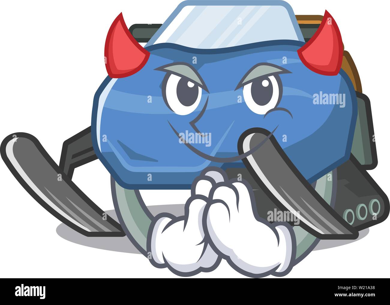 Devil snowmobile isolated in the a cartoon Stock Vector Image & Art - Alamy