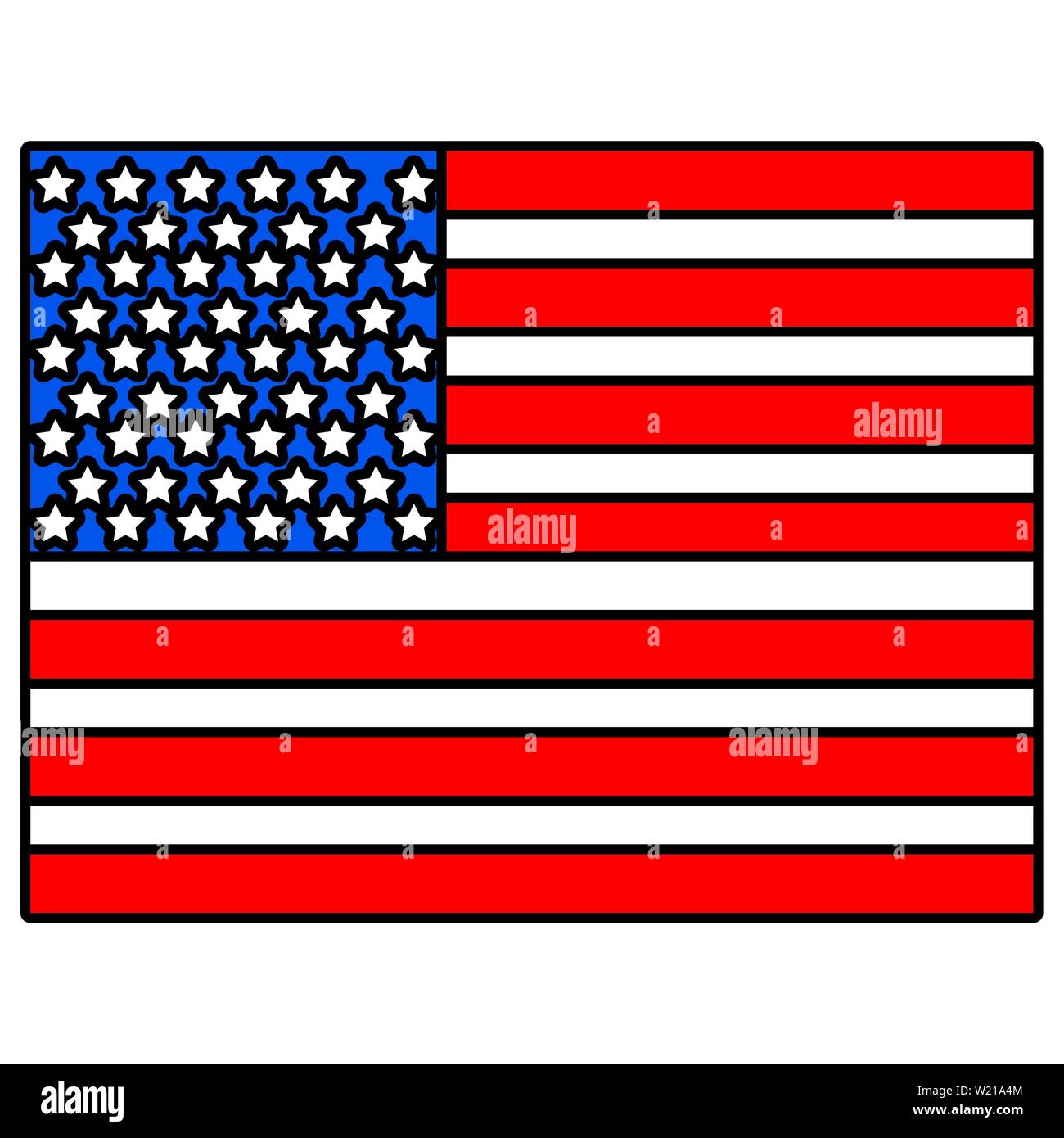 united states of america flag Stock Vector Image & Art - Alamy