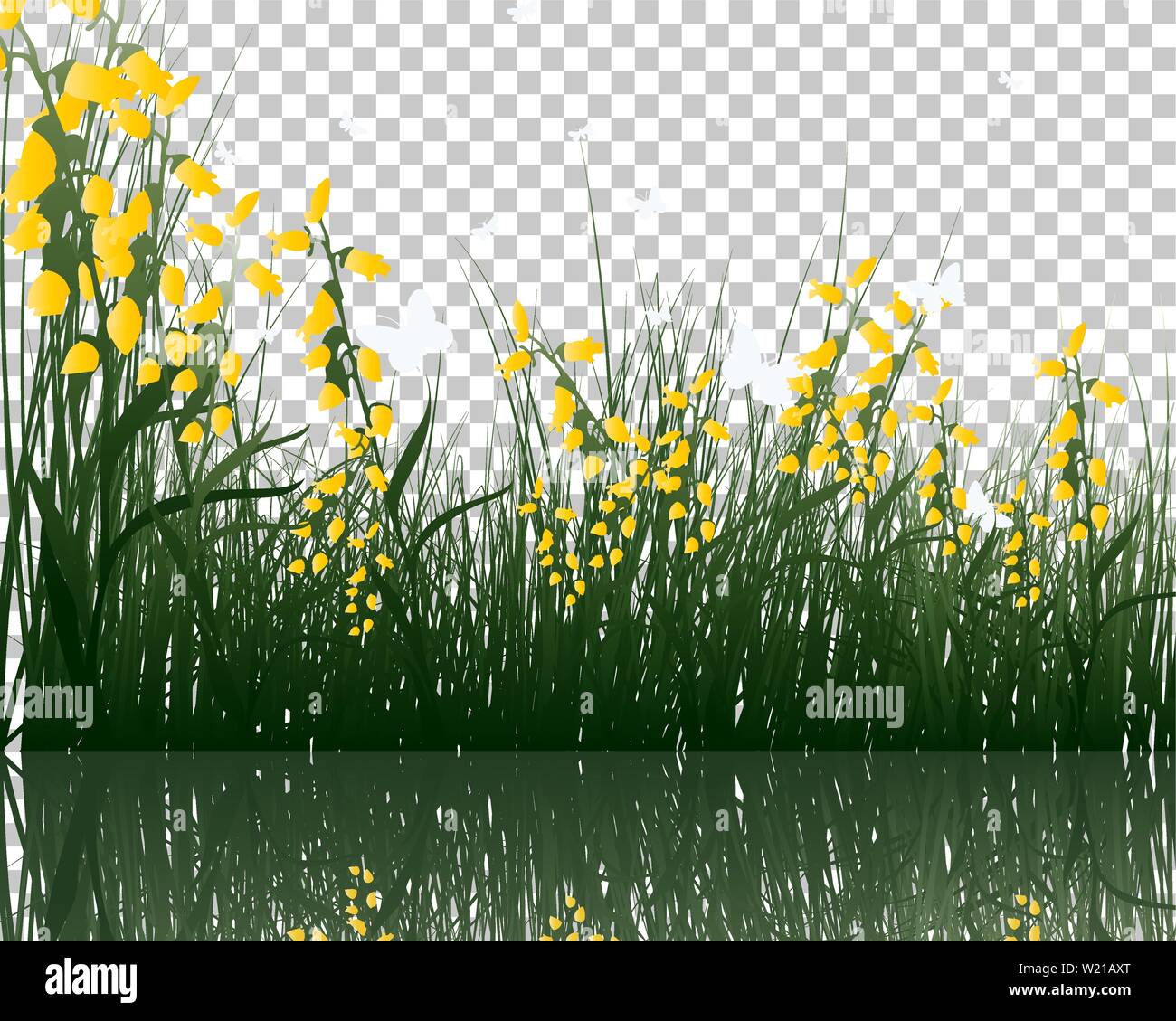 Water river reflections Stock Vector Images - Alamy