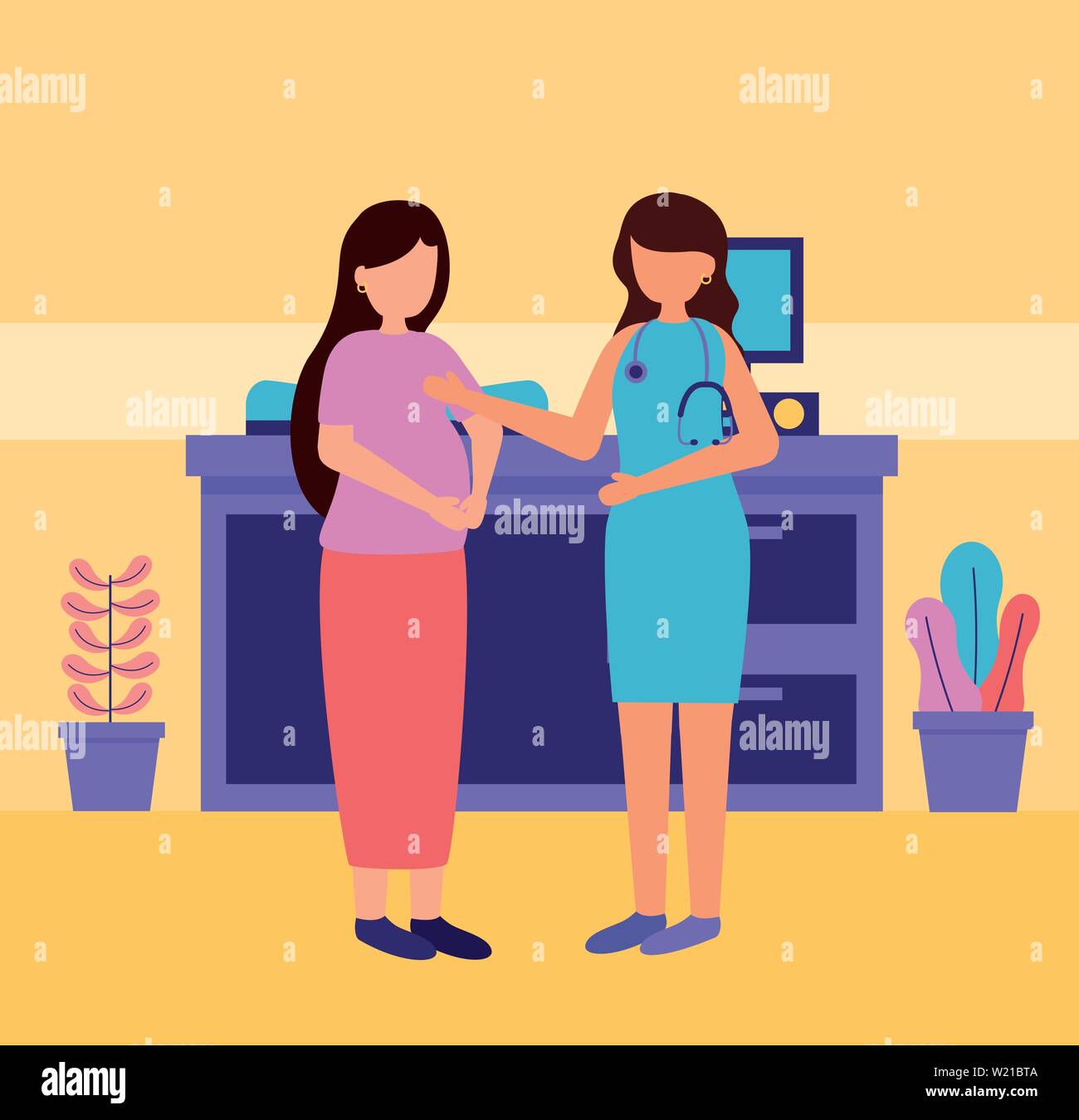 Pregnancy services Stock Vector Images - Alamy