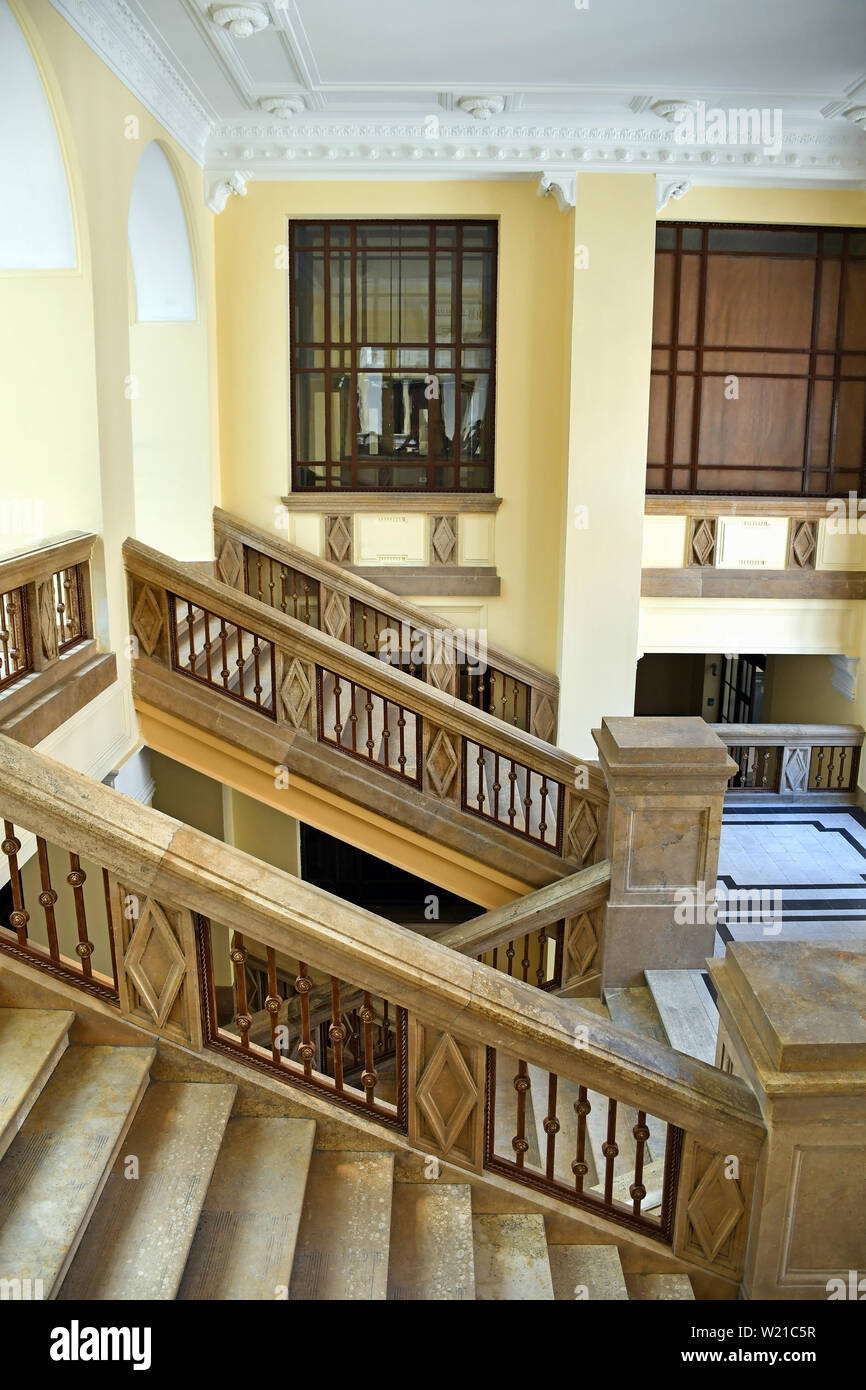 Flight of stairs in the building of the university Stock Photo - Alamy