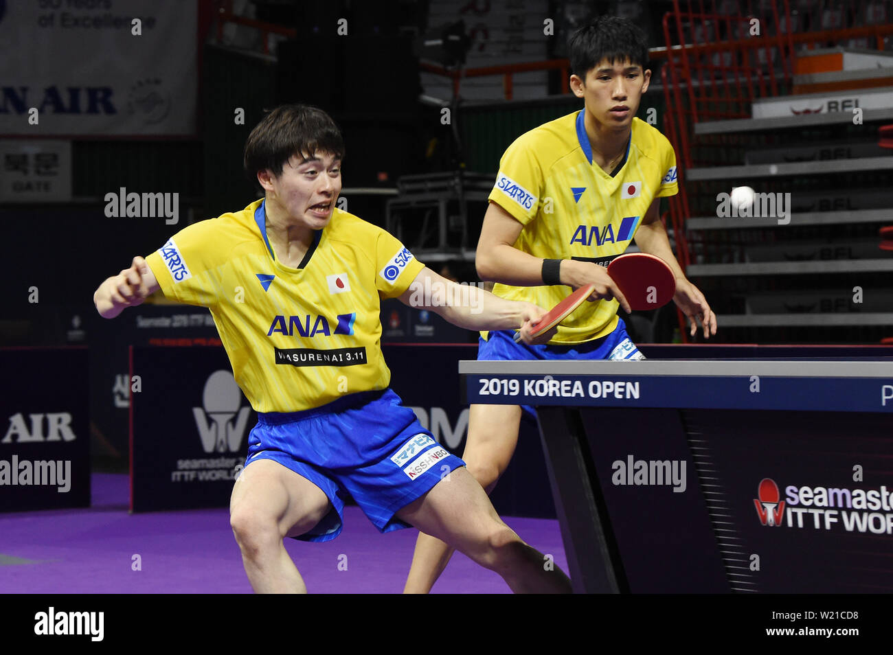 Busan, South Korea. 5th July, 2019. Masataka Morizono (JPN), Maharu ...