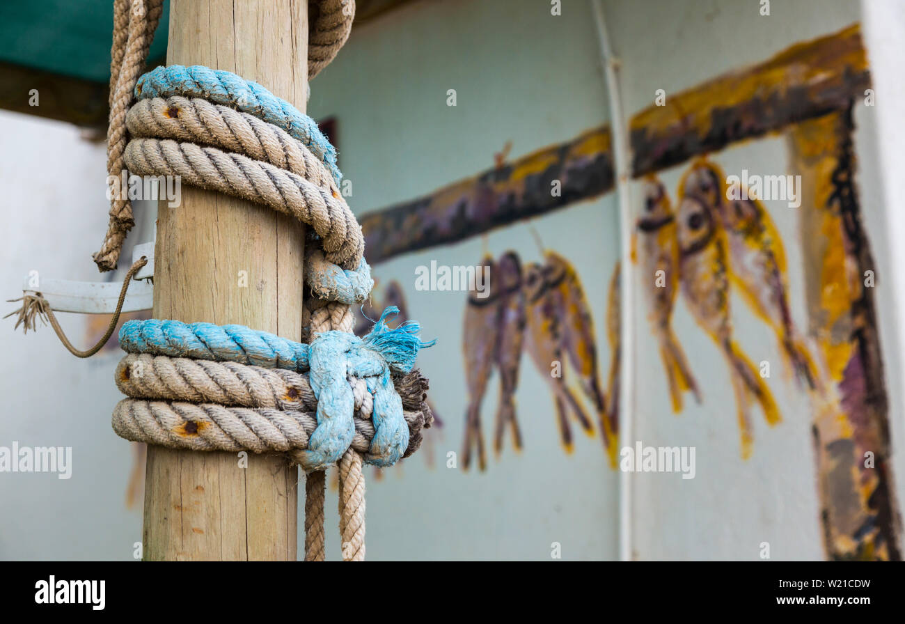 Bokkom painting, Velddrif Village, Berg River, West Coast Peninsula ...
