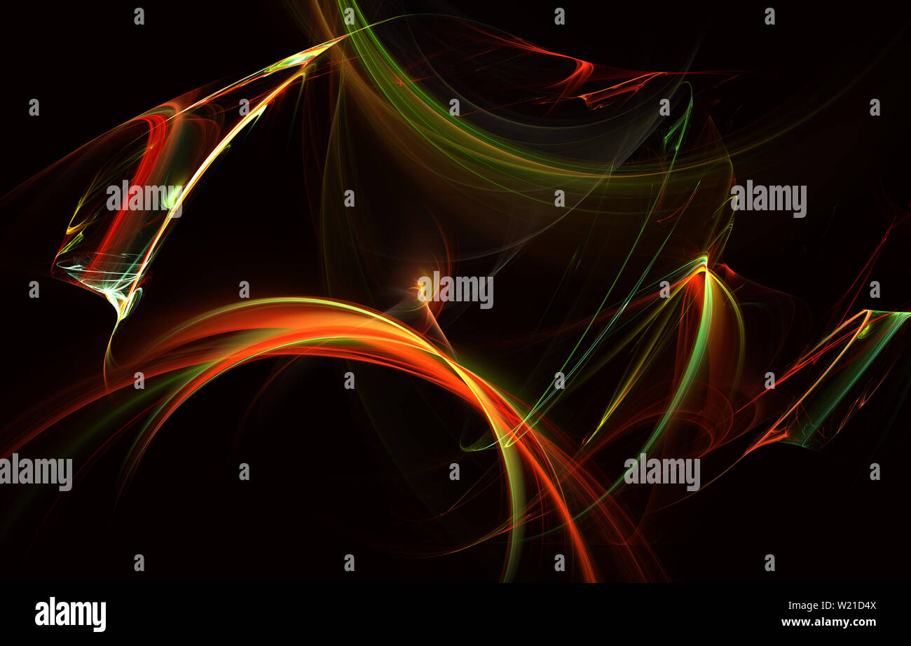 Color of waving smoke in the abstract background. Illustration wave ...