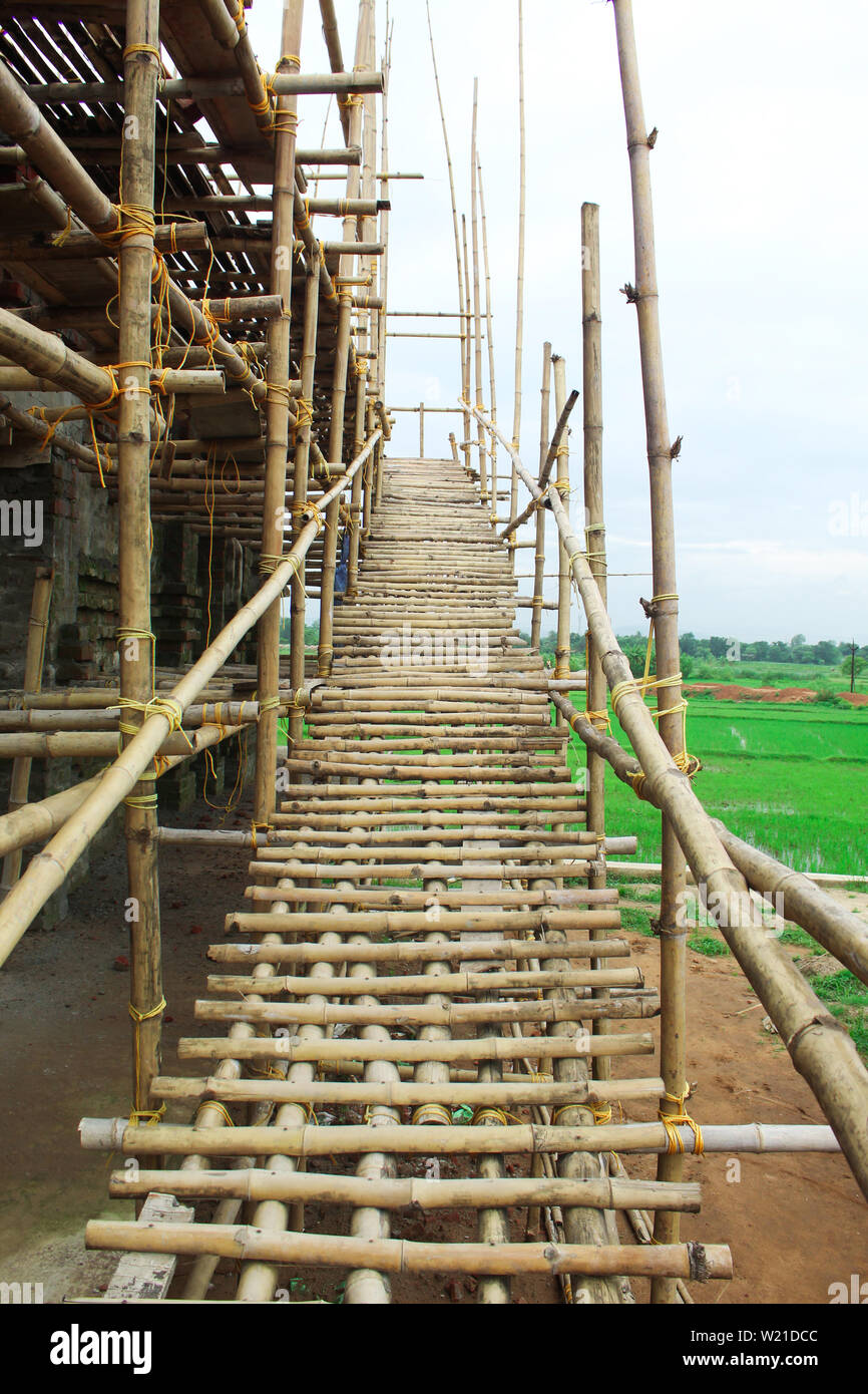 Bamboo steps hi-res stock photography and images - Alamy
