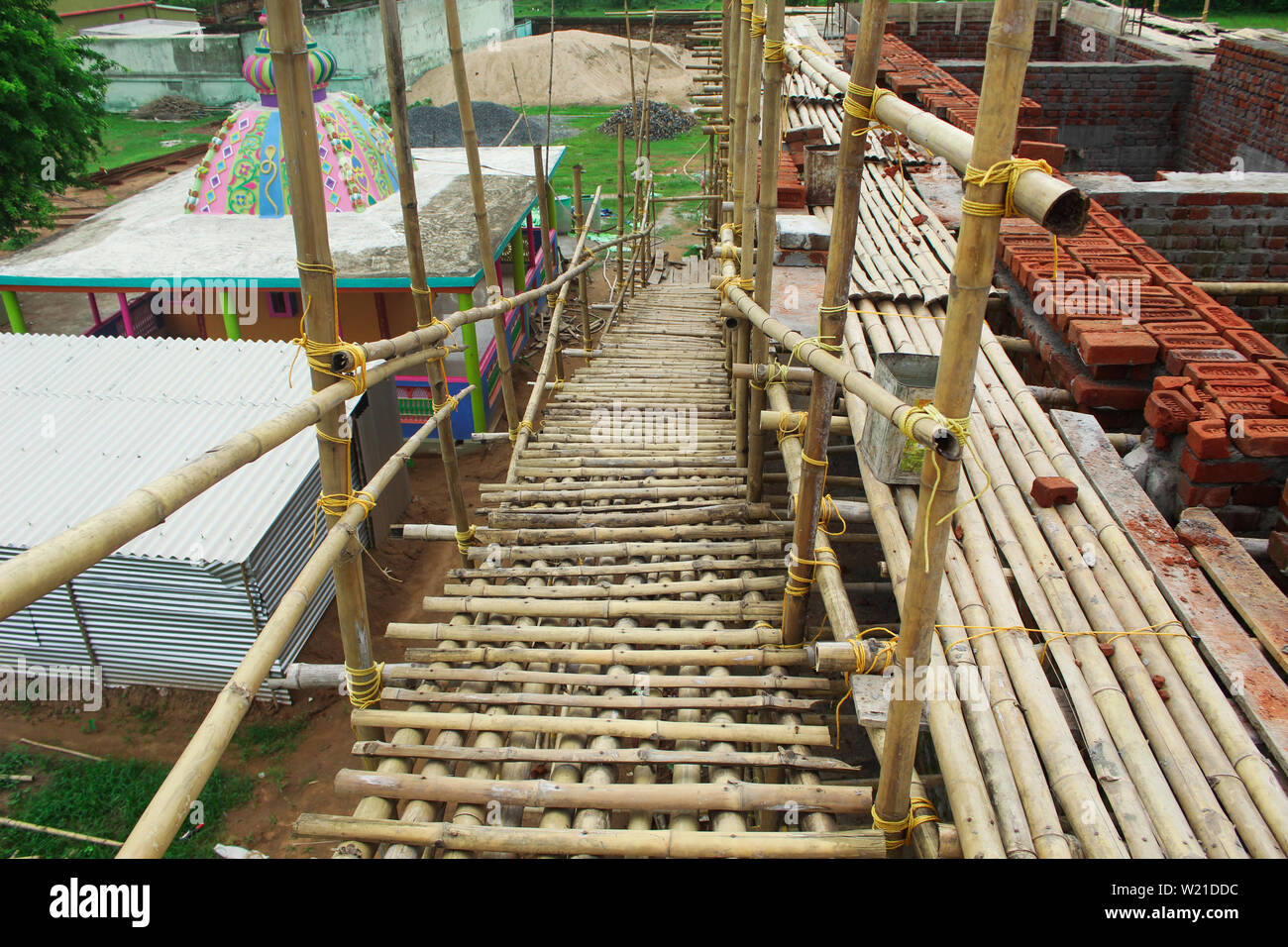 Bamboo steps hi-res stock photography and images - Alamy