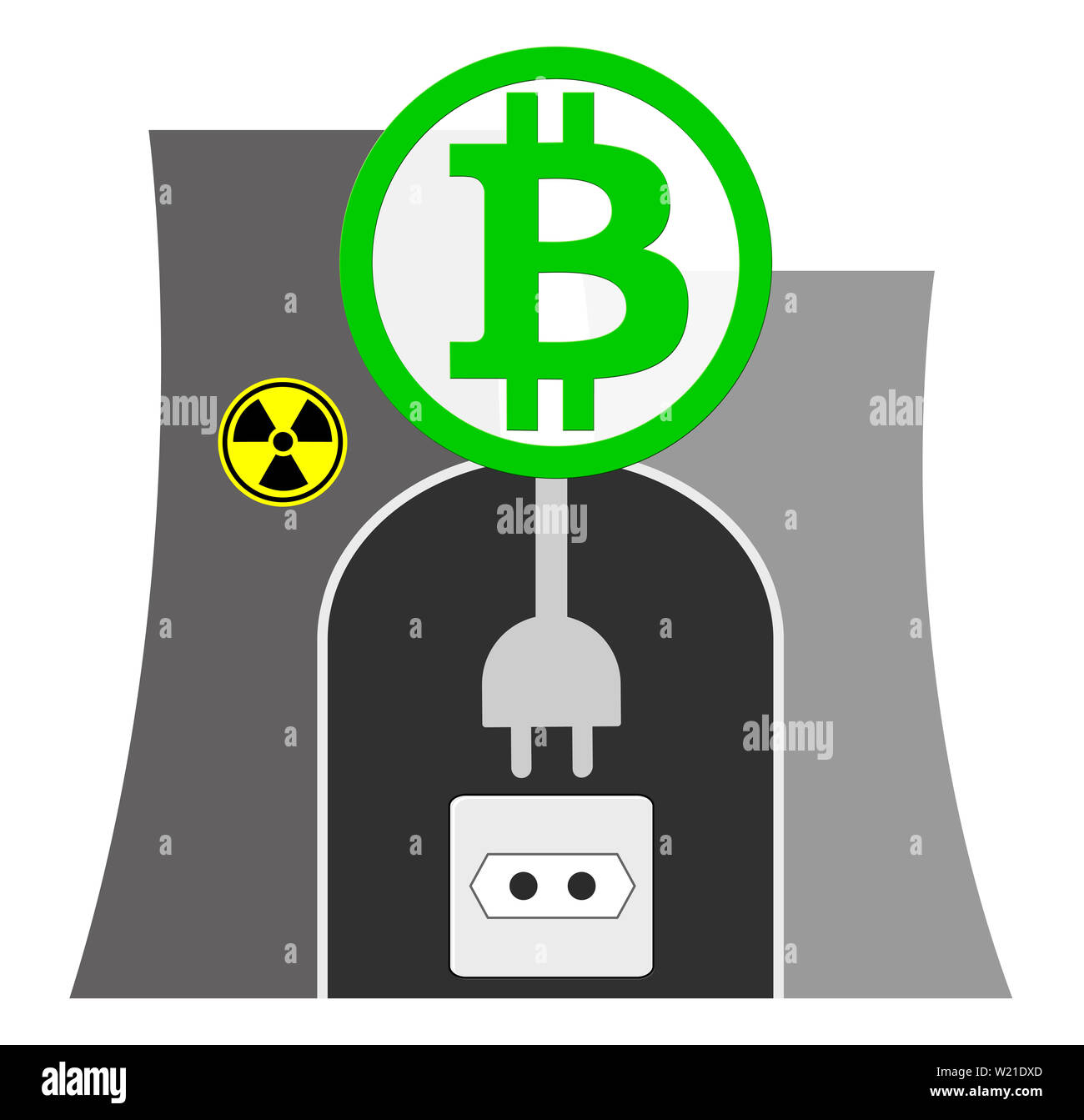 Mining electricity Cut Out Stock Images & Pictures - Alamy