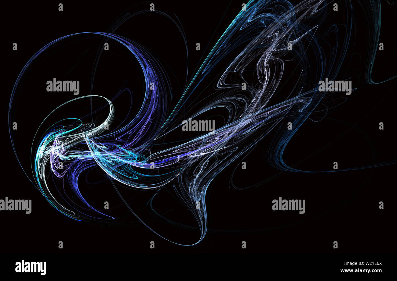 Color of waving smoke in the abstract background. Illustration wave ...
