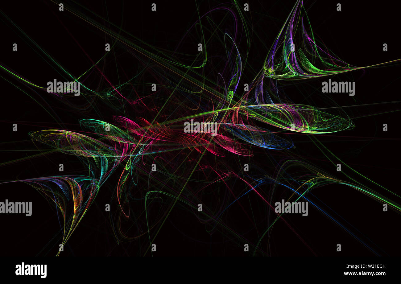 Color of waving smoke in the abstract background. Illustration wave ...