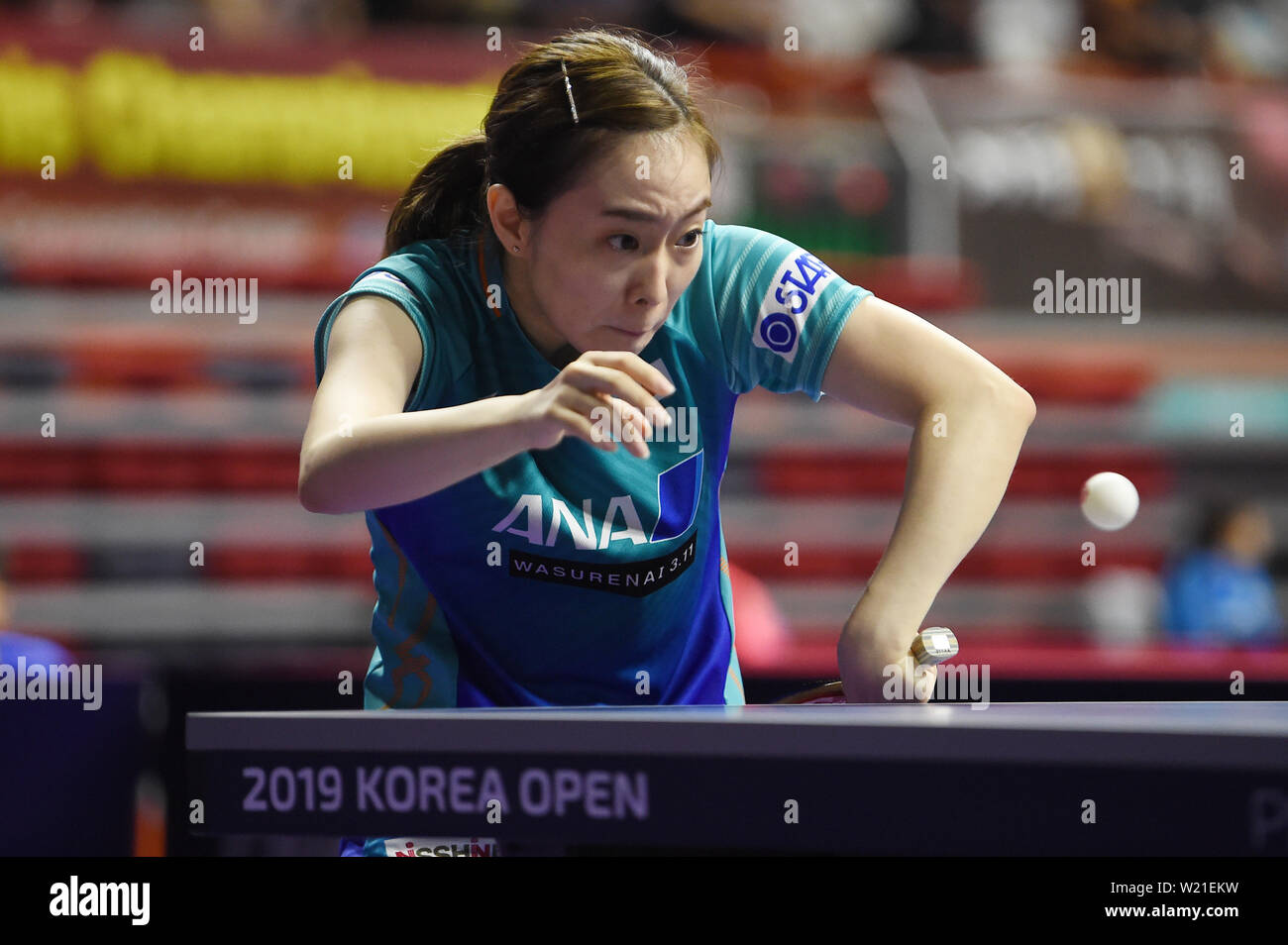Busan, South Korea. 5th July, 2019. Kasumi Ishikawa (JPN) Table Tennis ...