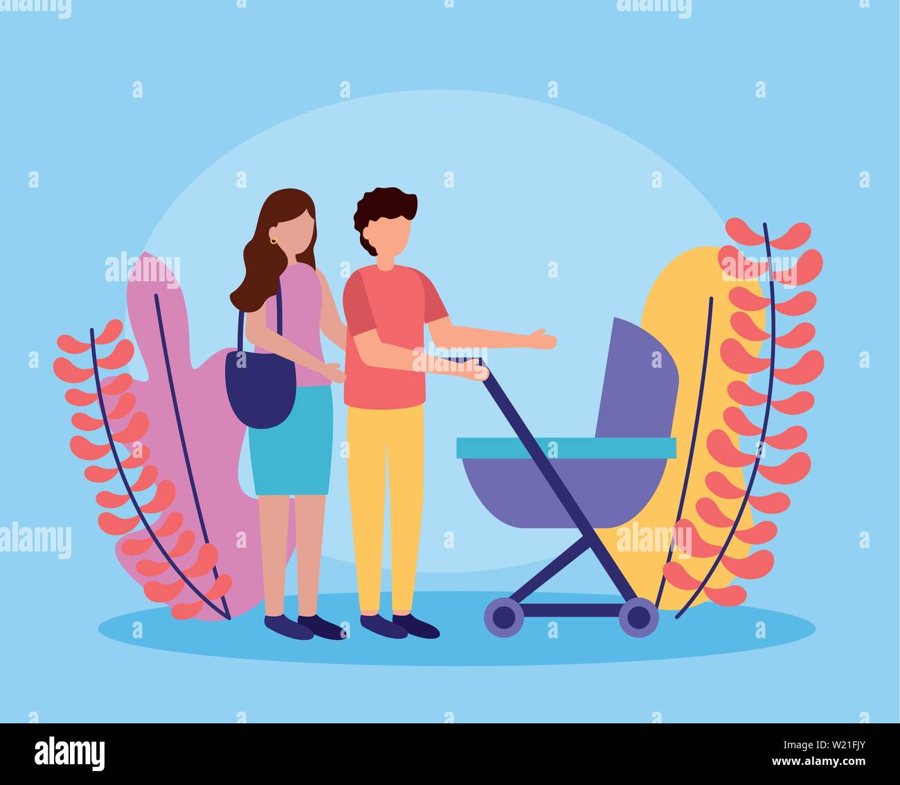 pregnancy and maternity scene flat Stock Vector Image & Art - Alamy