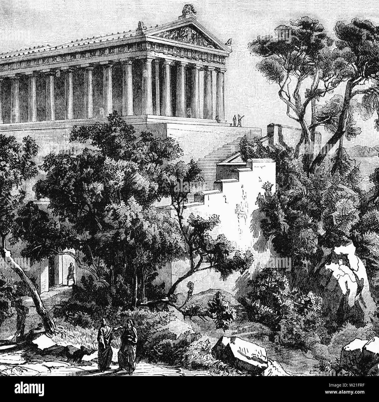 Greek Agora Drawing