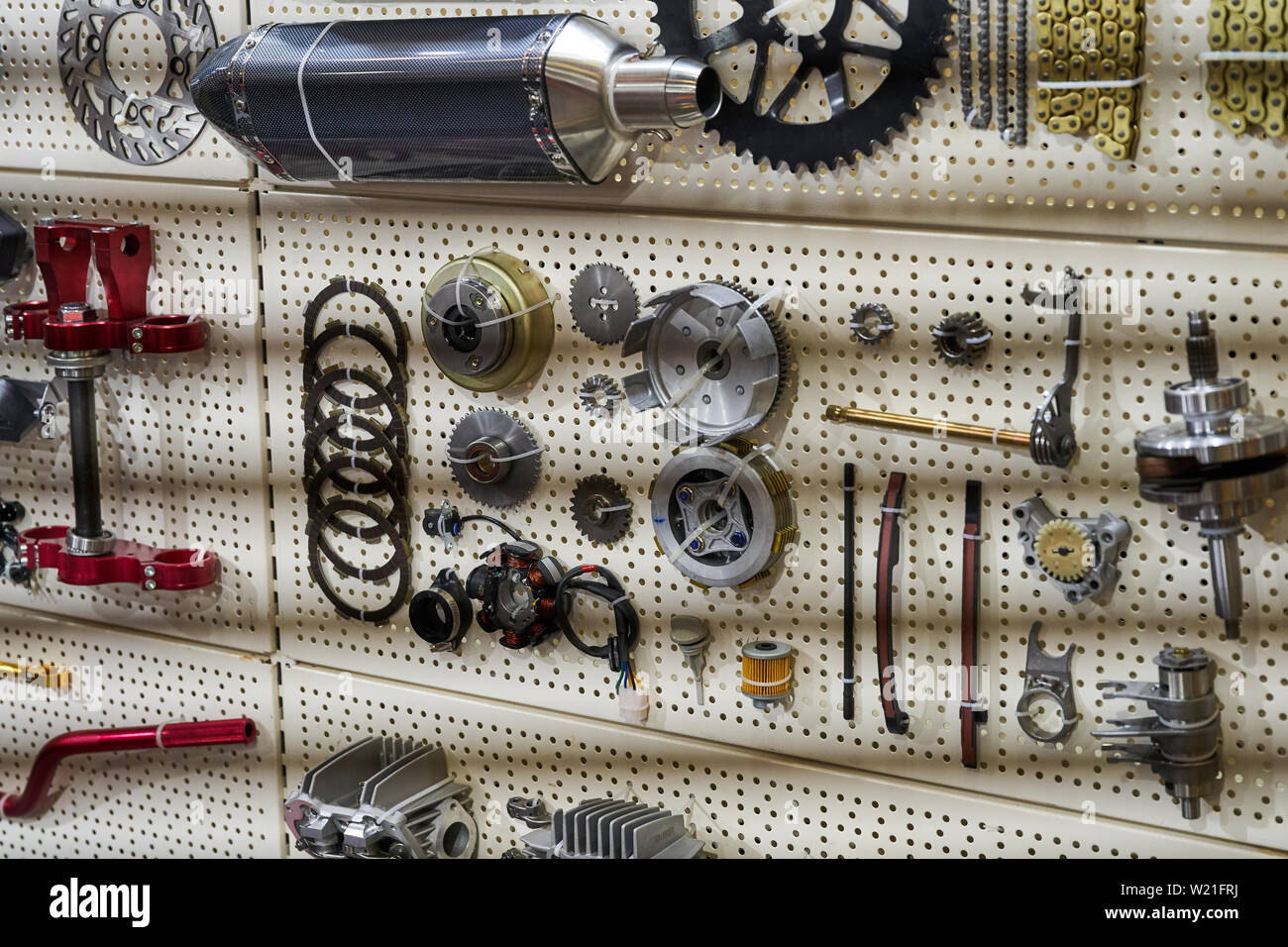 Motorcycle parts hi-res stock photography and images - Alamy