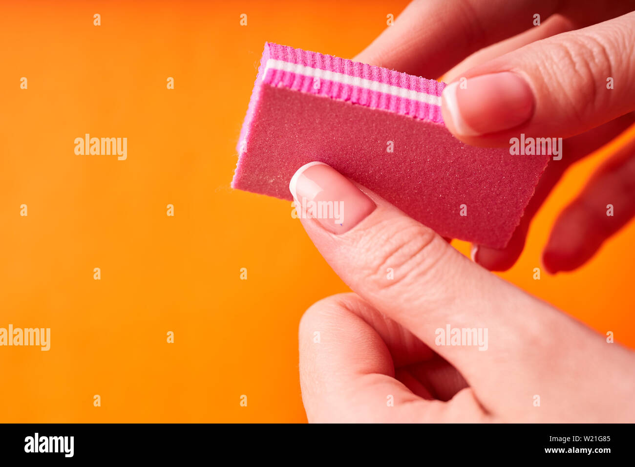Manicure finish hi-res stock photography and images - Alamy