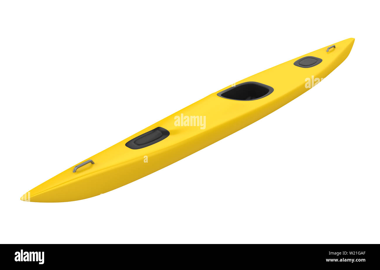 Yellow Kayak Isolated Stock Photo - Alamy