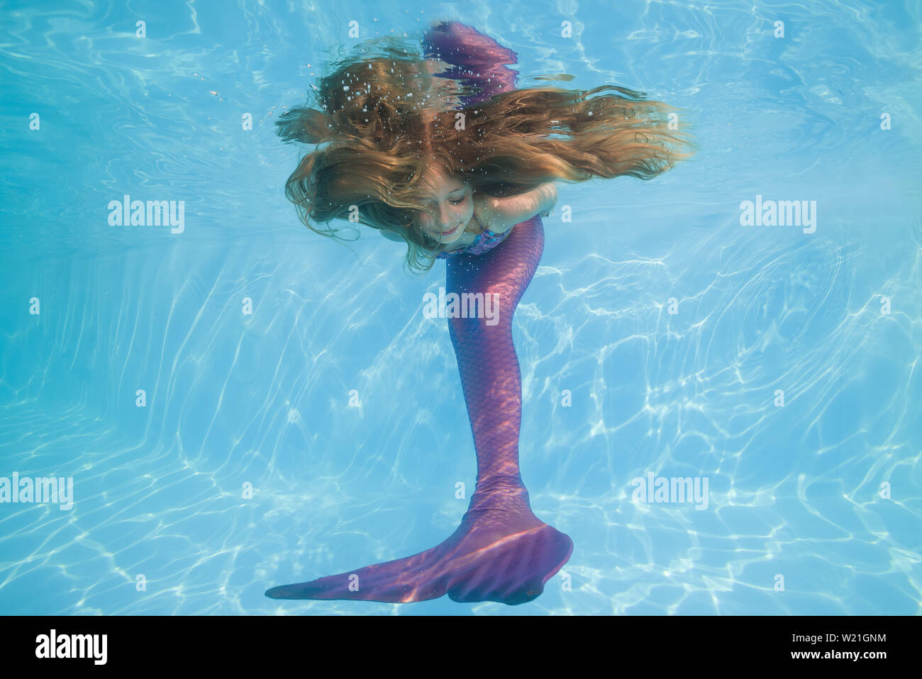 Beautiful woman face art mermaid hi-res stock photography and images ...