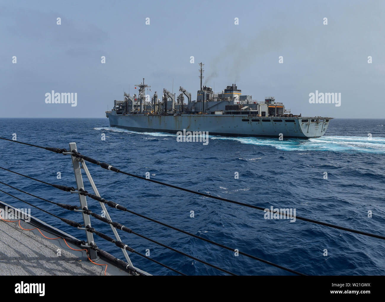 190704-N-SS350-1001 GULF OF OMAN (July 4, 2019) The Arleigh Burke-class ...