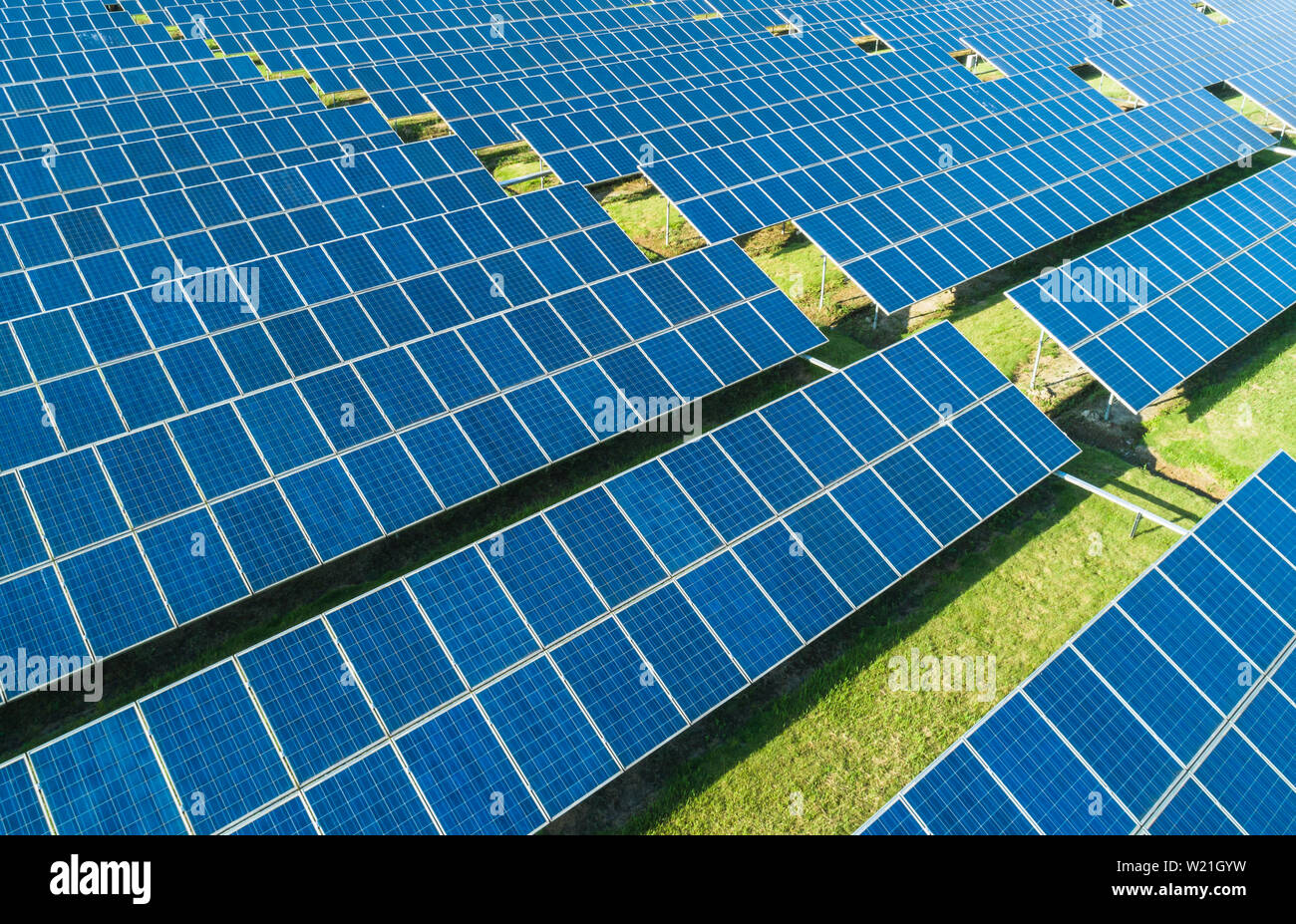 Solar farm aerial view hi-res stock photography and images - Alamy