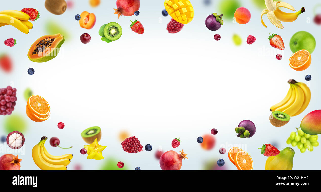 Falling exotic fruits collection hi-res stock photography and images ...