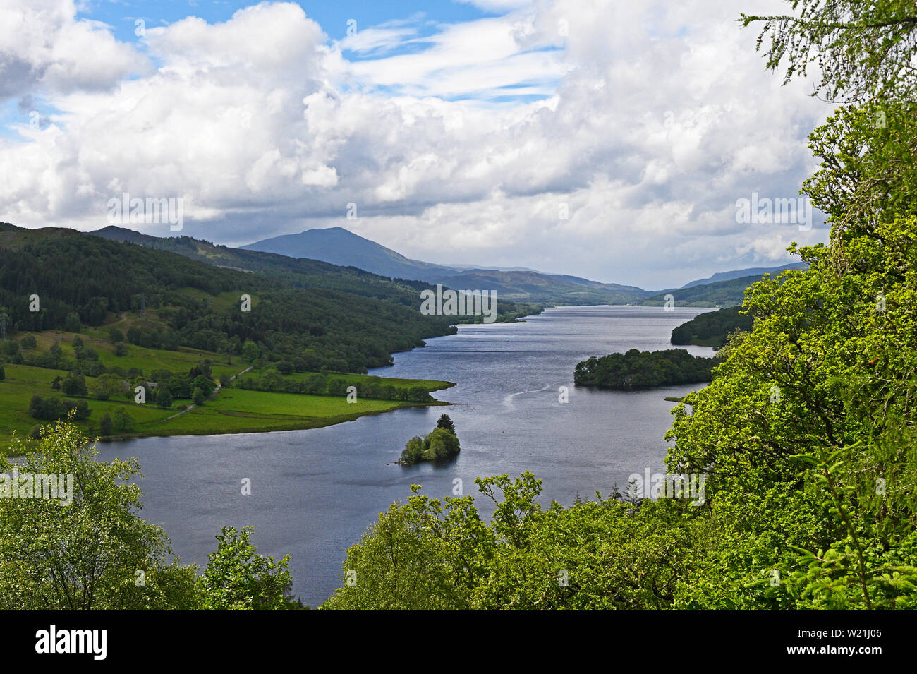 Queen's View, Loch Tummel, Allean, Pitlochry, Perthshire, Scotland ...
