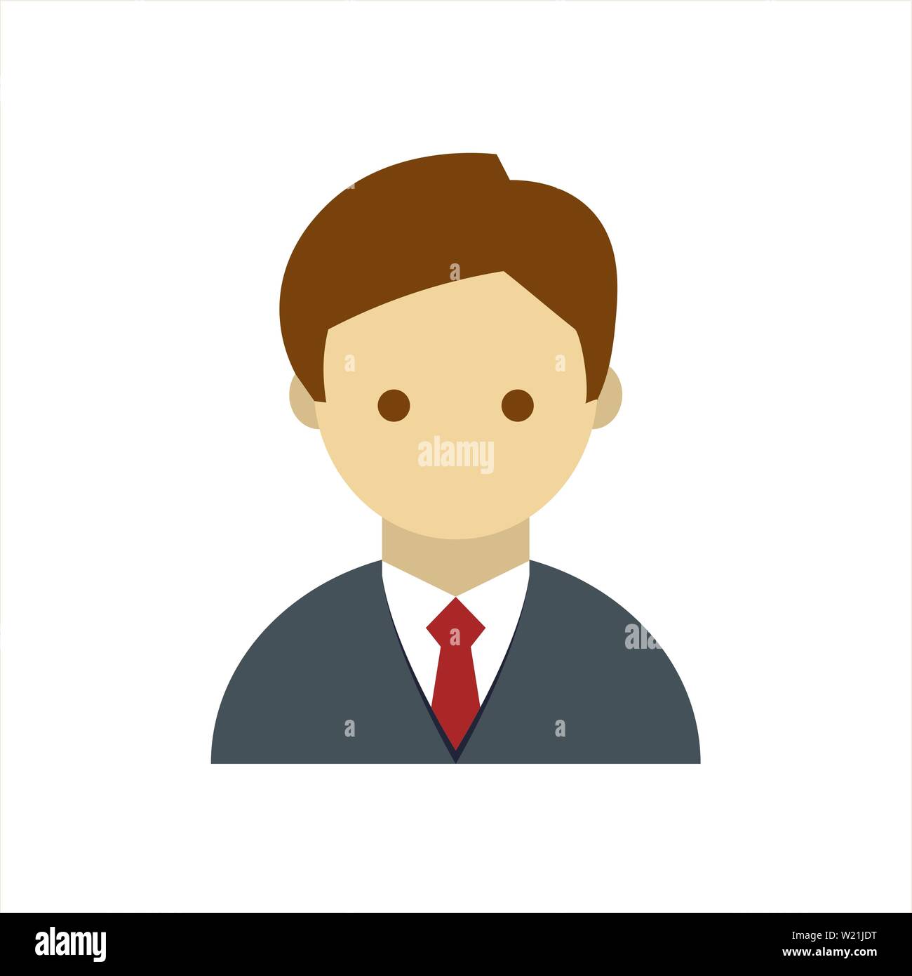 Boy icon, avatar symbol isolated on white Stock Vector Image & Art - Alamy