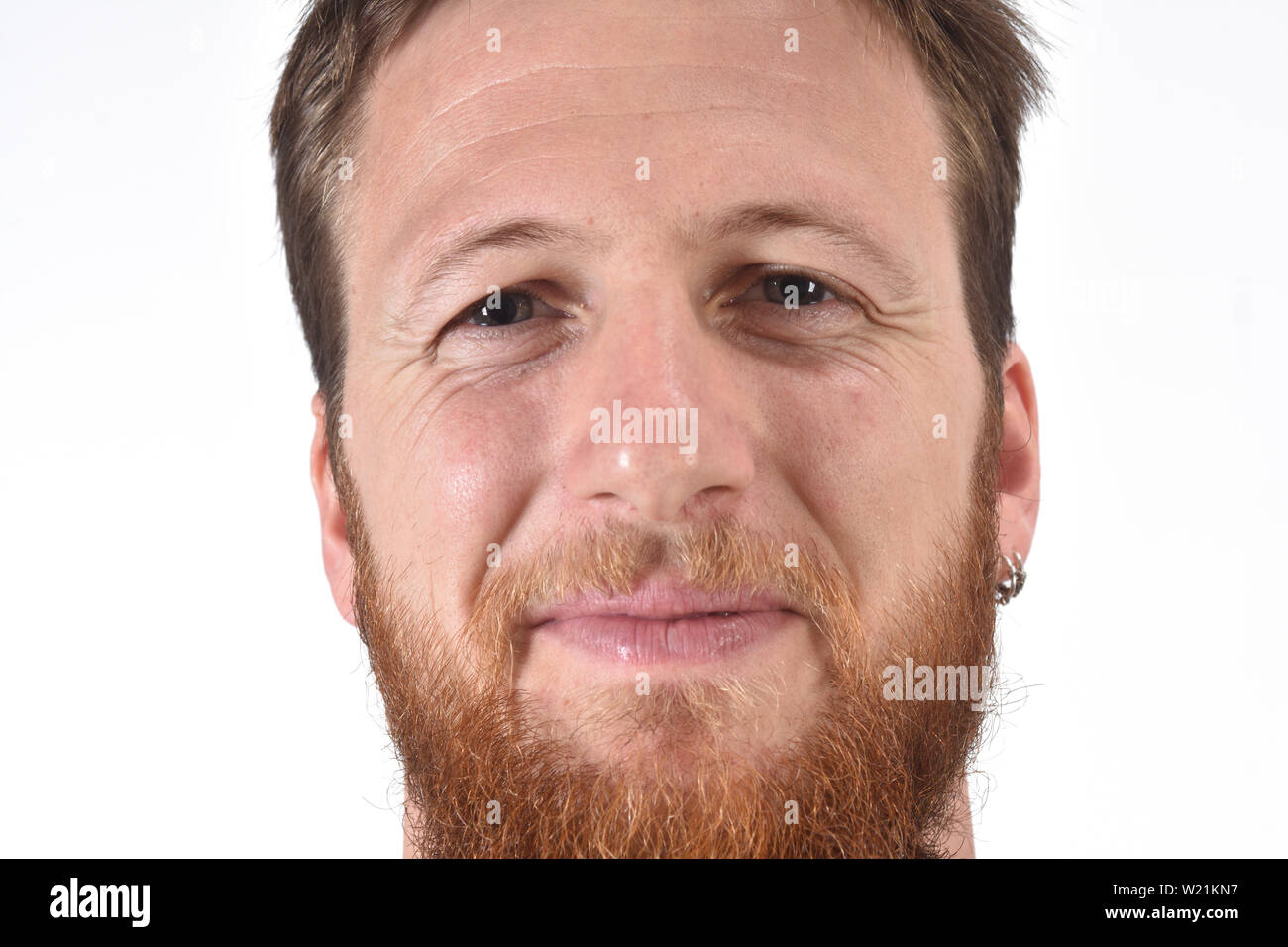 close up of a portrait of mam on white Stock Photo - Alamy