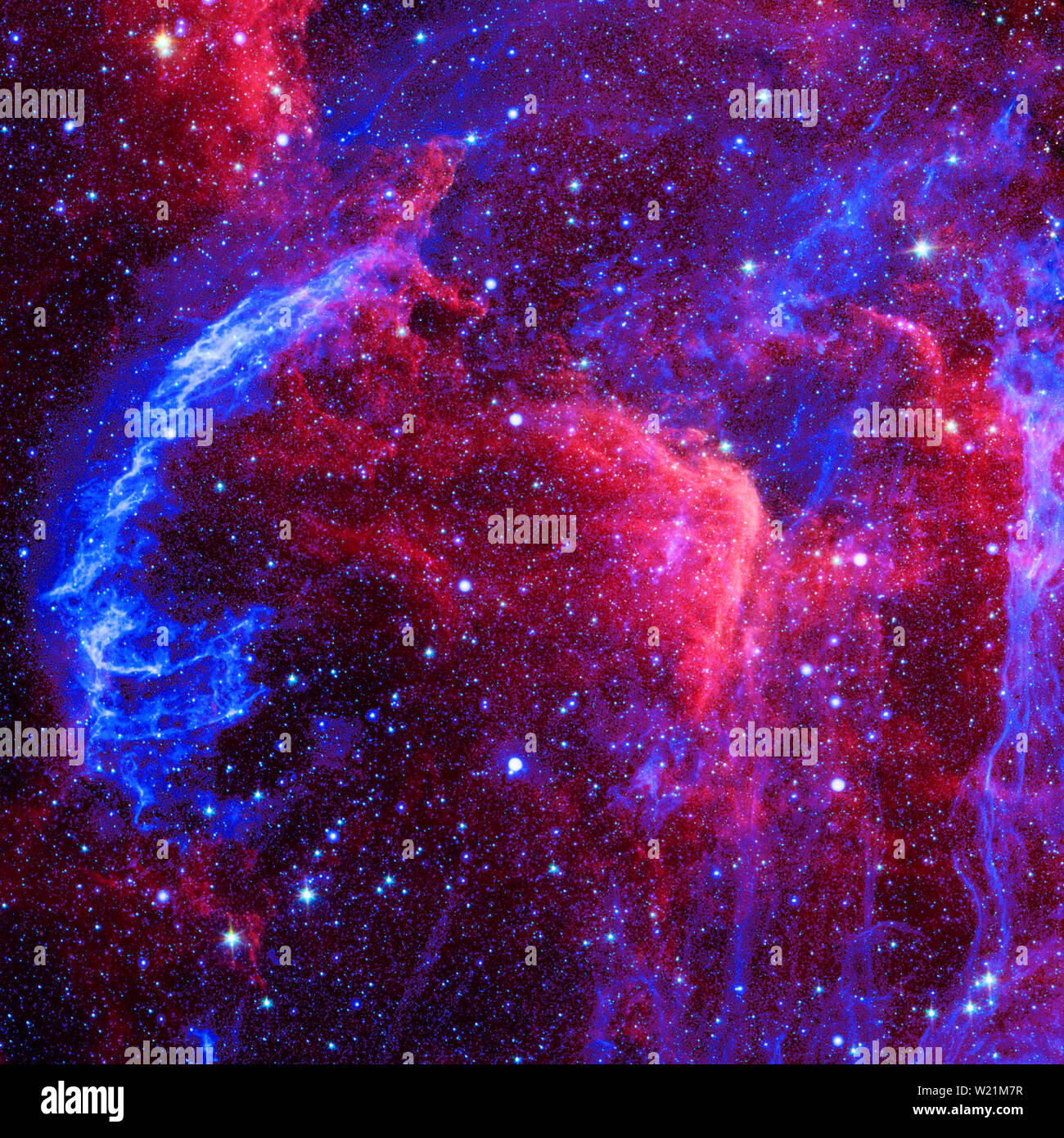 Nebula, starfield, cluster of stars in outer space. Beauty of endless ...