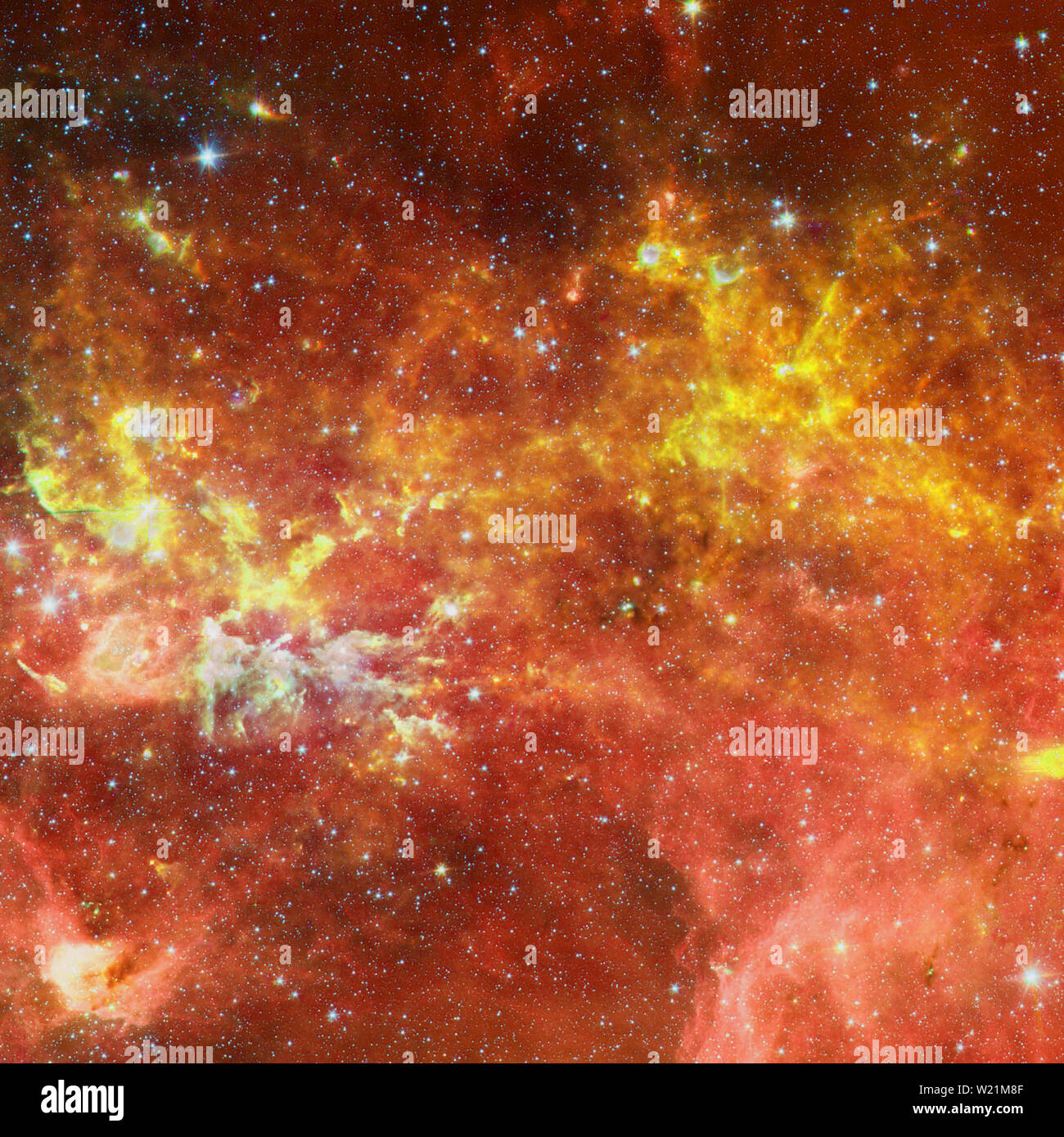 Nebula, starfield, cluster of stars in outer space. Beauty of endless ...