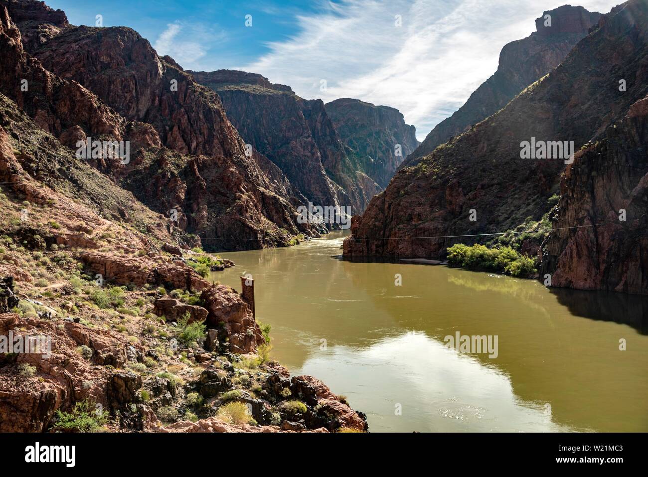 Colorado River, Canyon Landscape, Grand Canyon National Park, Arizona ...