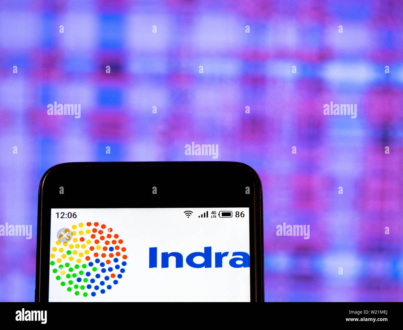Indra logo hi-res stock photography and images - Alamy