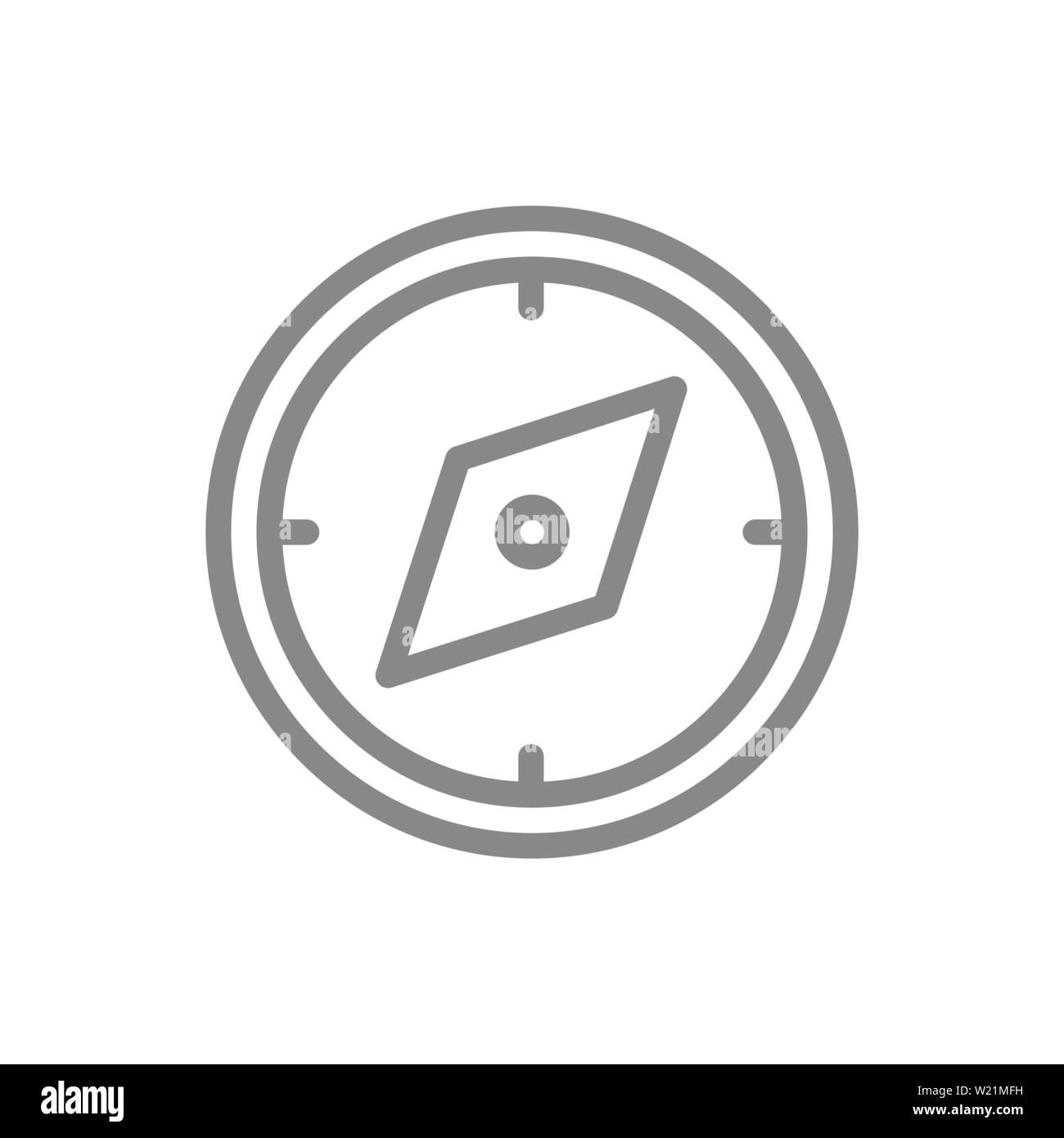 Compass line icon. Navigation symbol and sign Stock Vector Image & Art ...