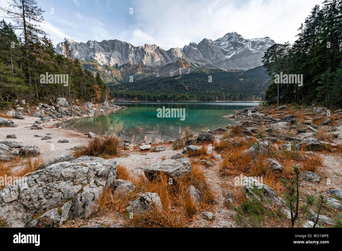 Eibsee in front alps hi-res stock photography and images - Alamy