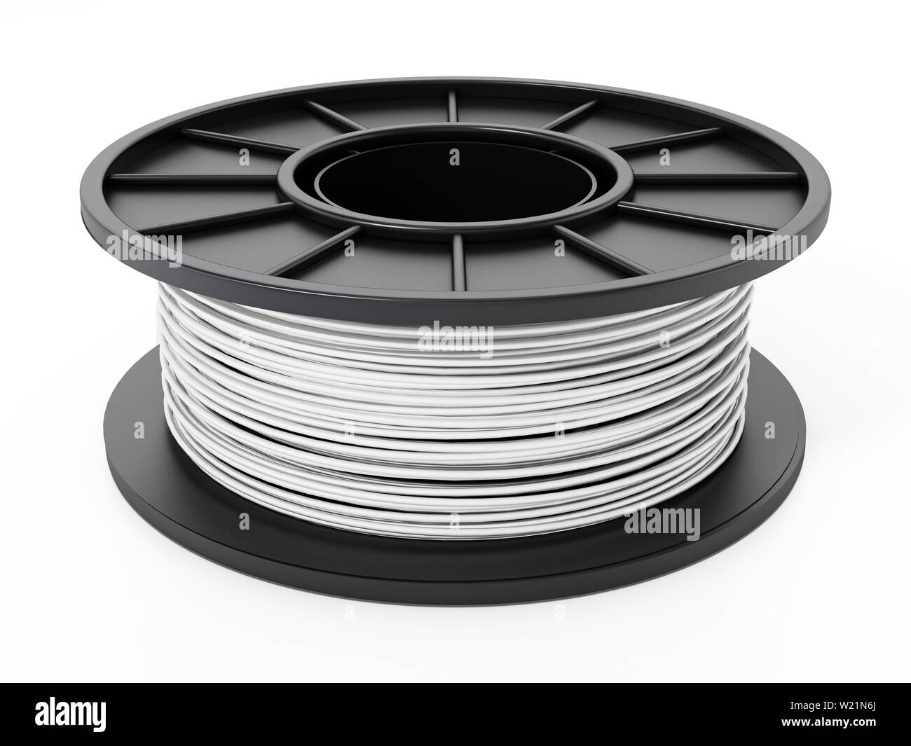 Generic new 3D filament isolated on white background. 3D illustration ...