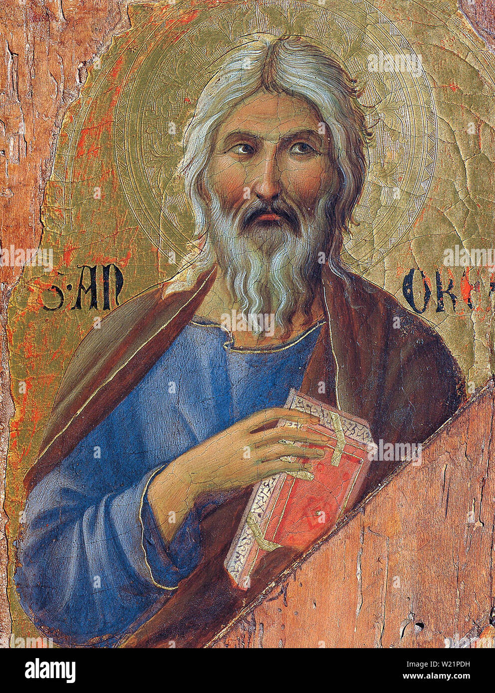 Duccio di Buoninsegna - Apostle Andrew 1311 Stock Photo - Alamy