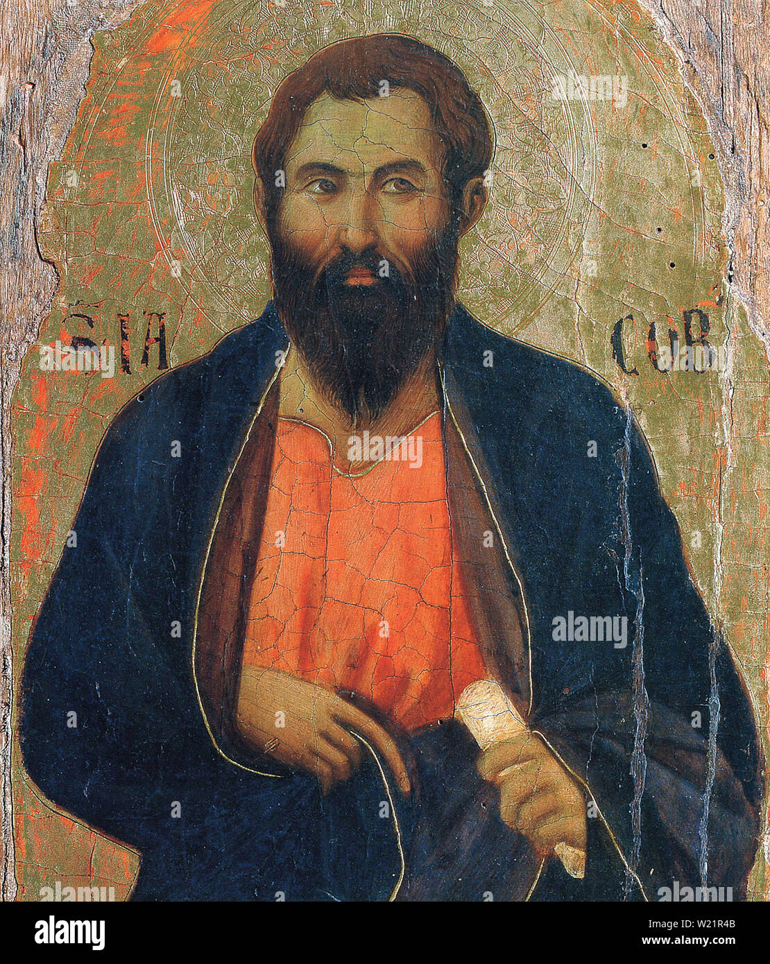 Duccio di Buoninsegna - Apostle Jacob 1311 Stock Photo - Alamy