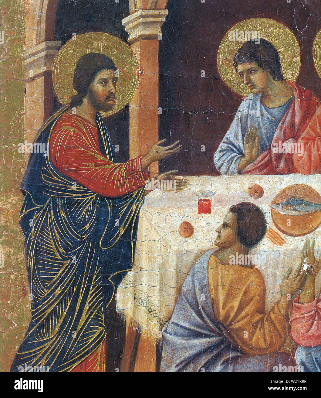 Duccio di Buoninsegna - Appearance Christ Apostles Fragment 1311 2 1311 Stock Photo - Alamy