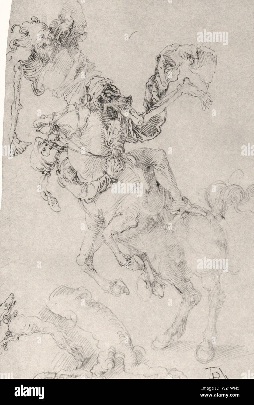 Albrecht Dürer - Death Rider Stock Photo - Alamy
