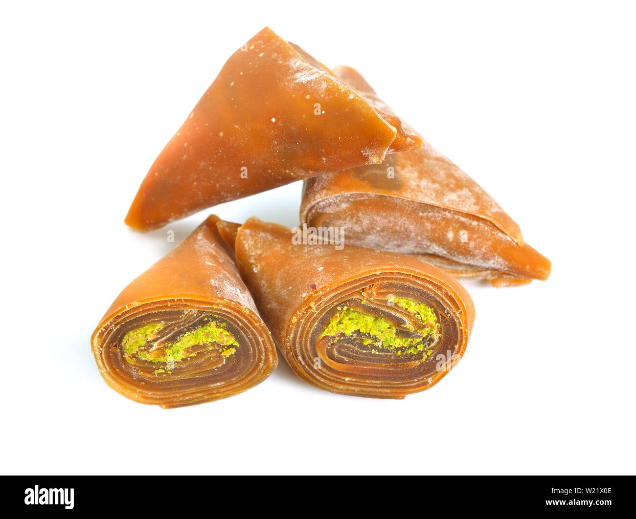 Keyifce Antep Fistikli Pekmezli ozel pestil - Dessert with Pistachio ...