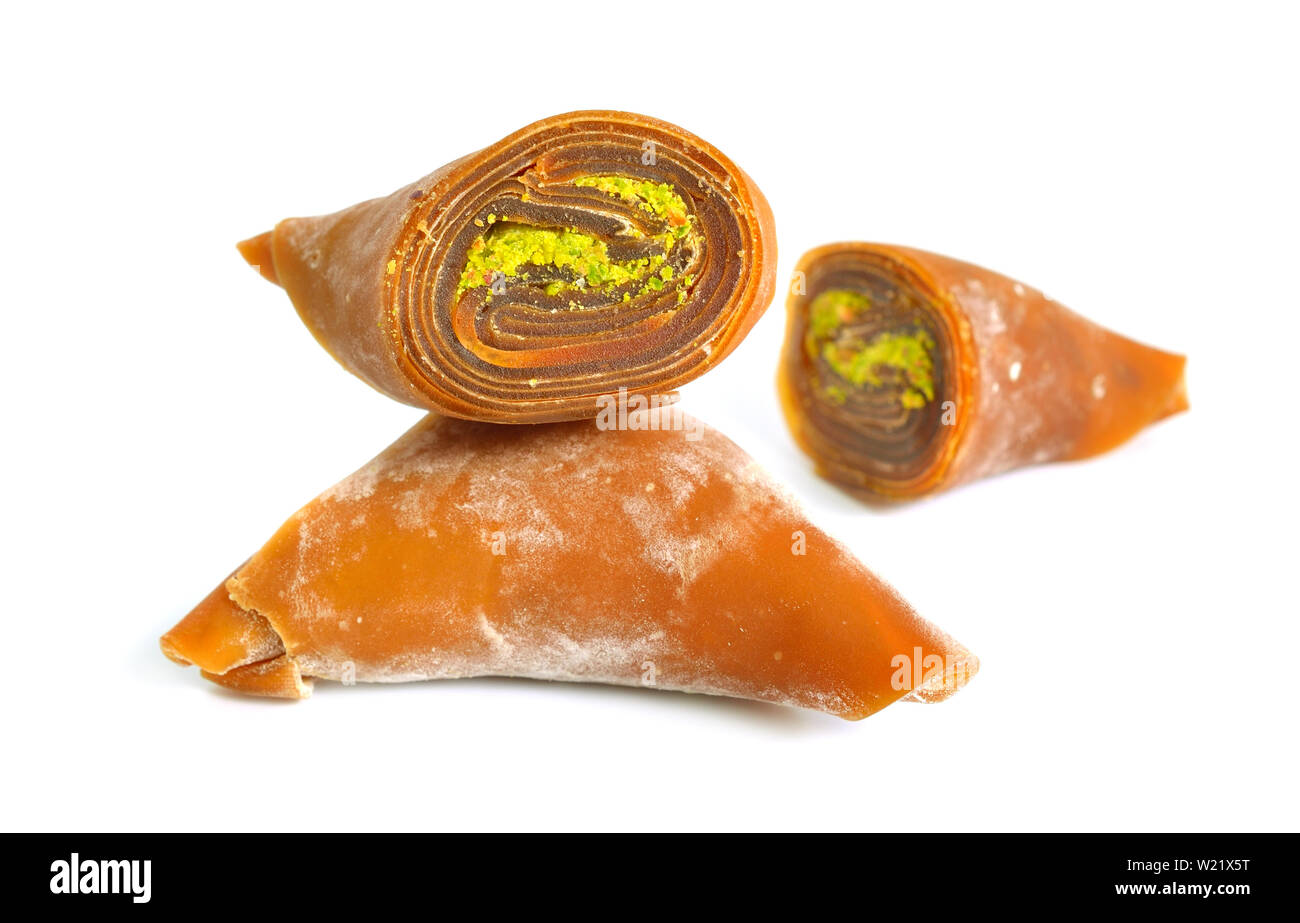 Keyifce Antep Fistikli Pekmezli ozel pestil - Dessert with Pistachio ...