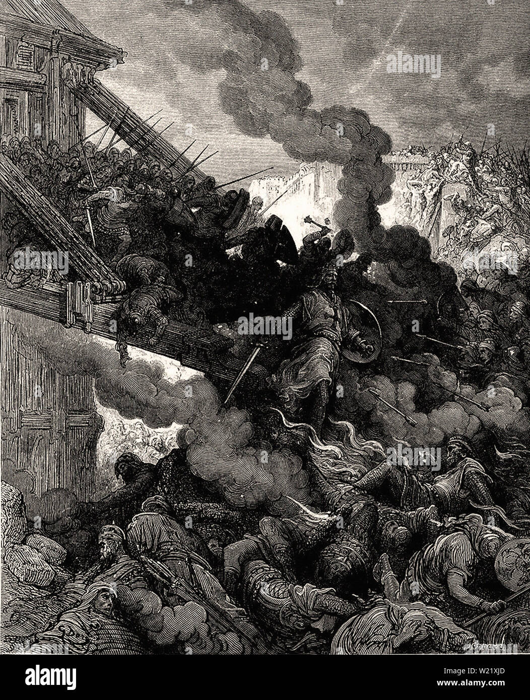 Gustave Doré - Godfrey Enters Jerusalem 1877 Stock Photo - Alamy