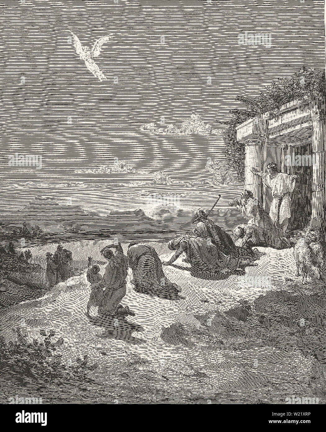 Gustave Doré - Angel Raphael Family Tobit Stock Photo - Alamy