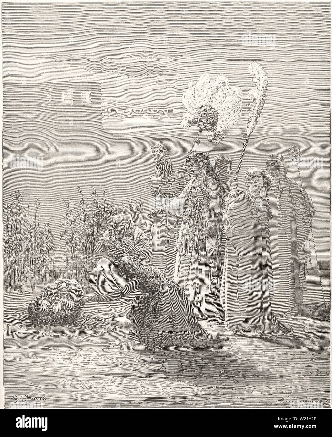 Gustave Doré - Finding Moses Stock Photo - Alamy