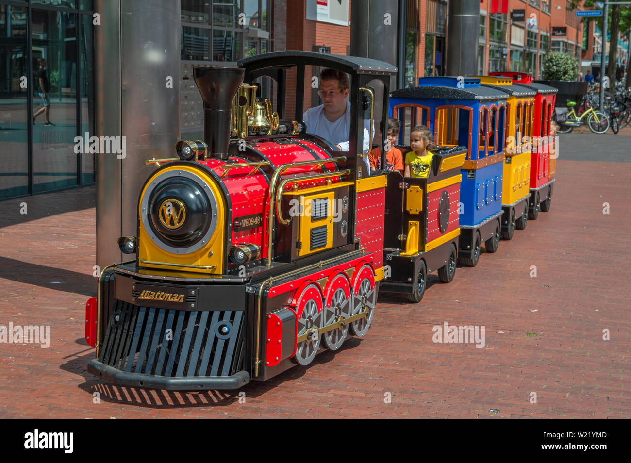 Small Train At The Shopping Mall At Amstelveen The Netherlands 2019 ...