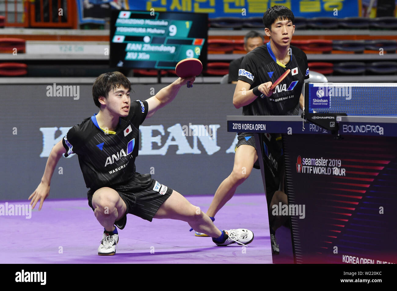 Busan, South Korea. 5th July, 2019. Masataka Morizono (JPN), Maharu ...