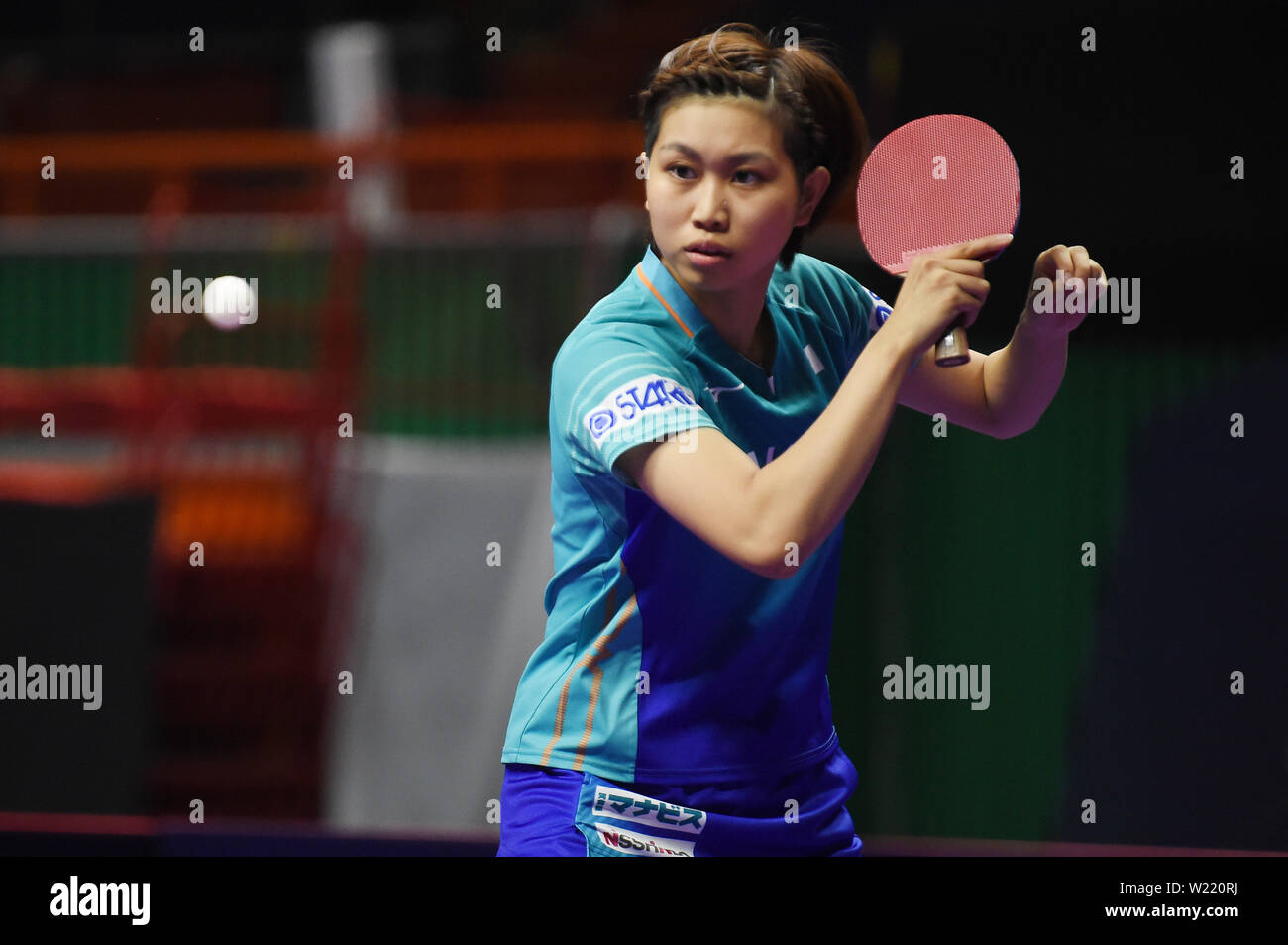 Busan, South Korea. 5th July, 2019. Hitomi Sato (JPN) Table Tennis : The 2019 ITTF World Tour ...