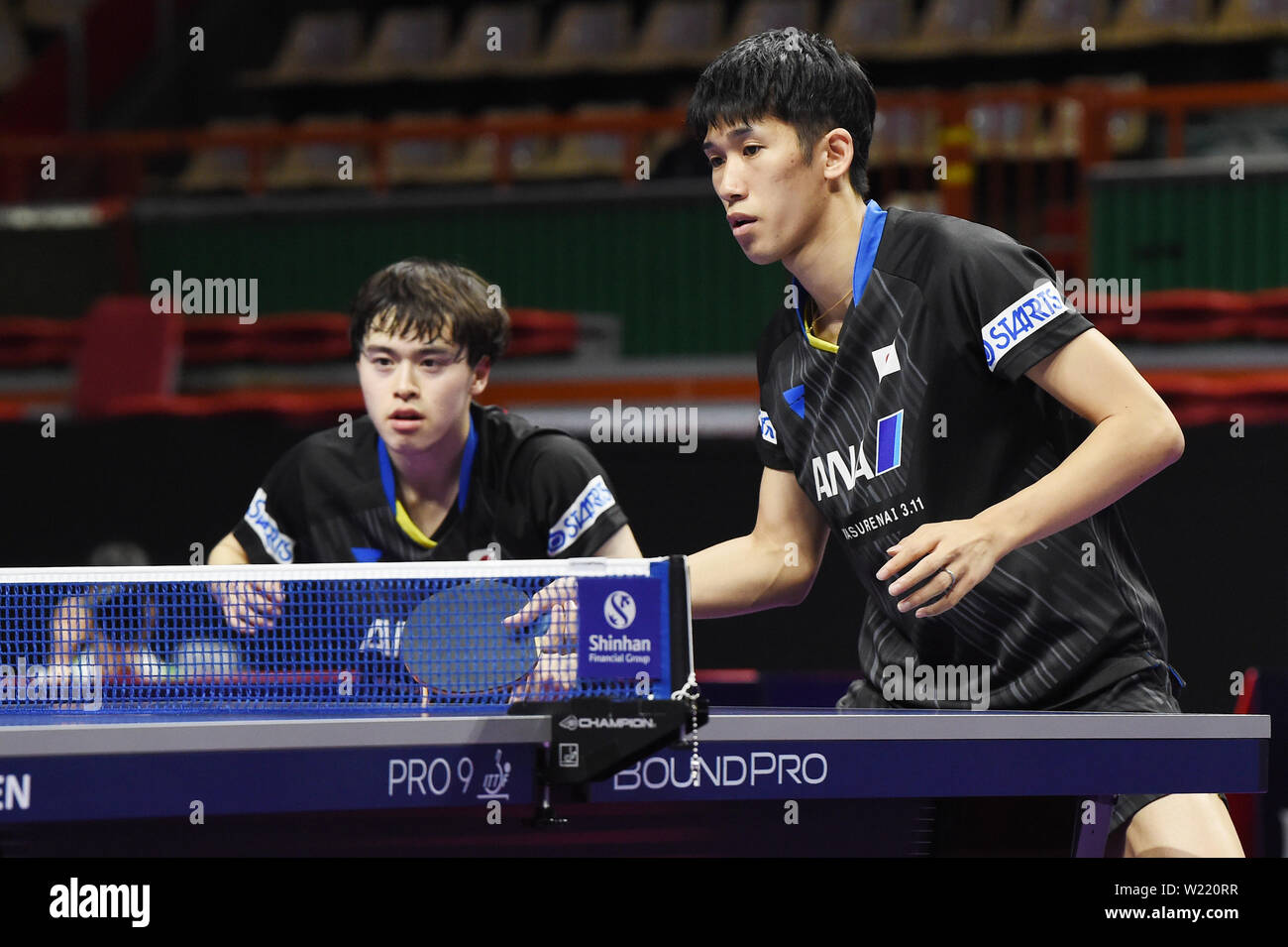 Busan, South Korea. 5th July, 2019. Masataka Morizono (JPN), Maharu ...