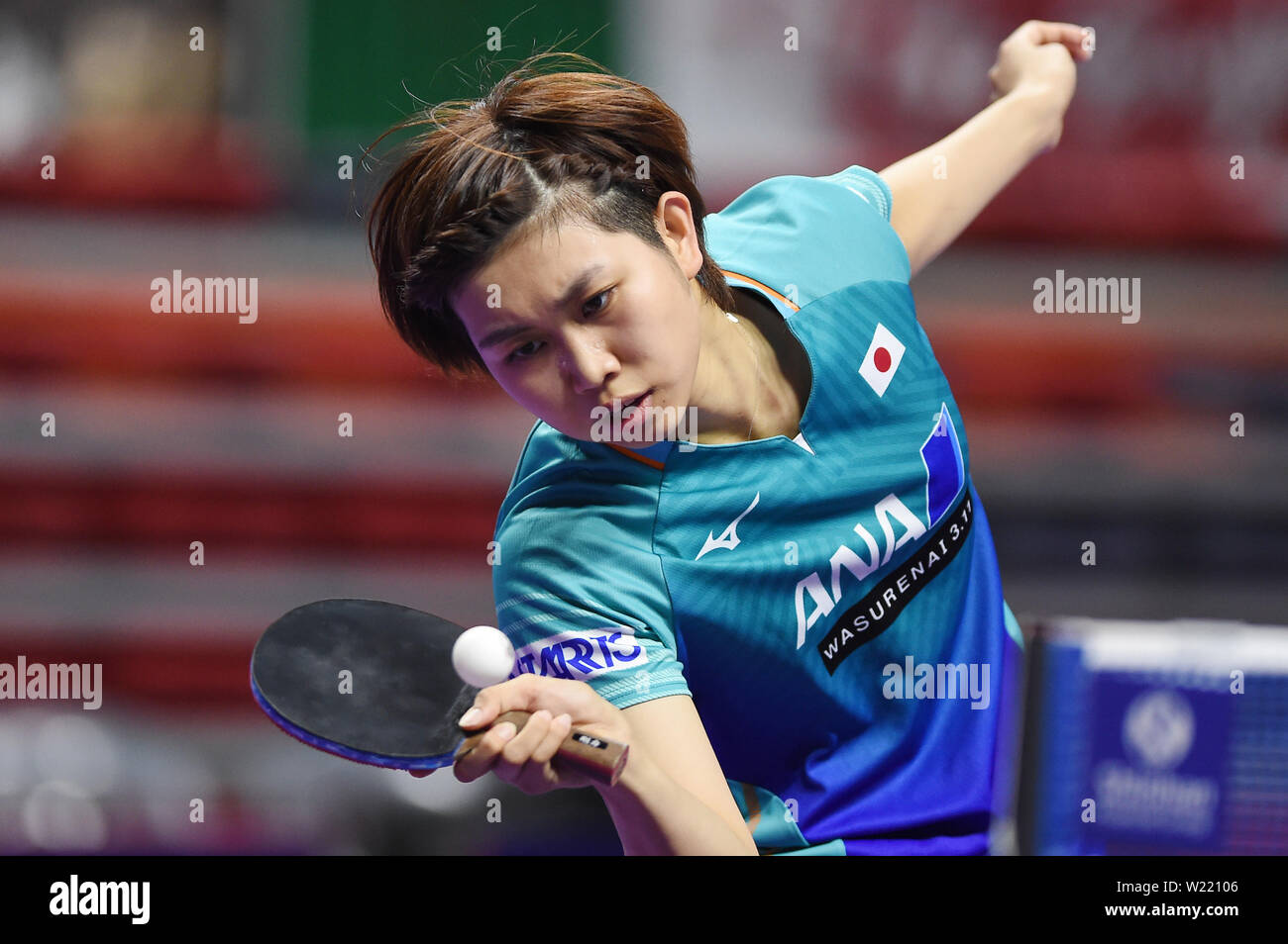 Busan, South Korea. 5th July, 2019. Hitomi Sato (JPN) Table Tennis : The 2019 ITTF World Tour ...