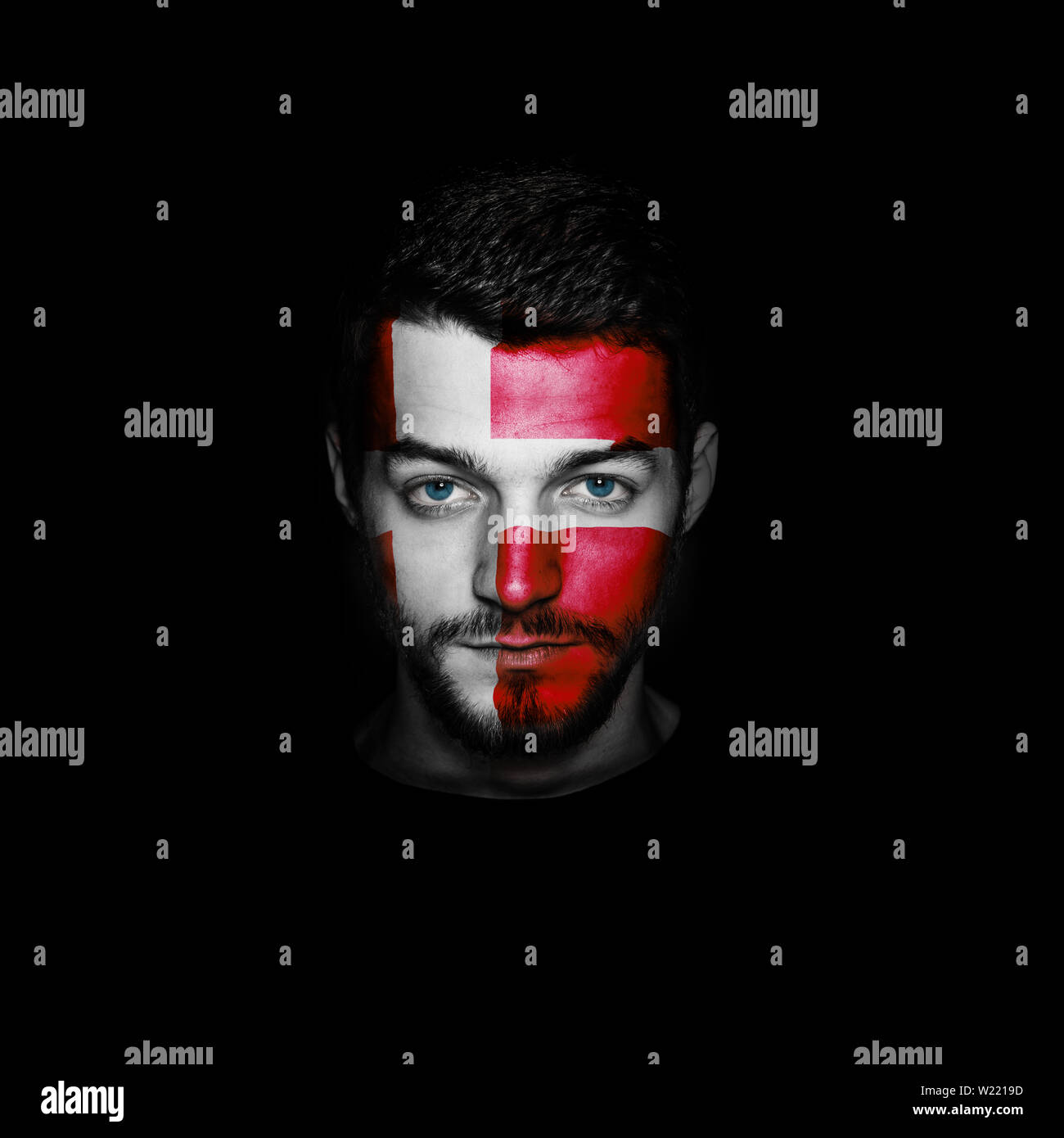 Football denmark flag hi-res stock photography and images - Alamy