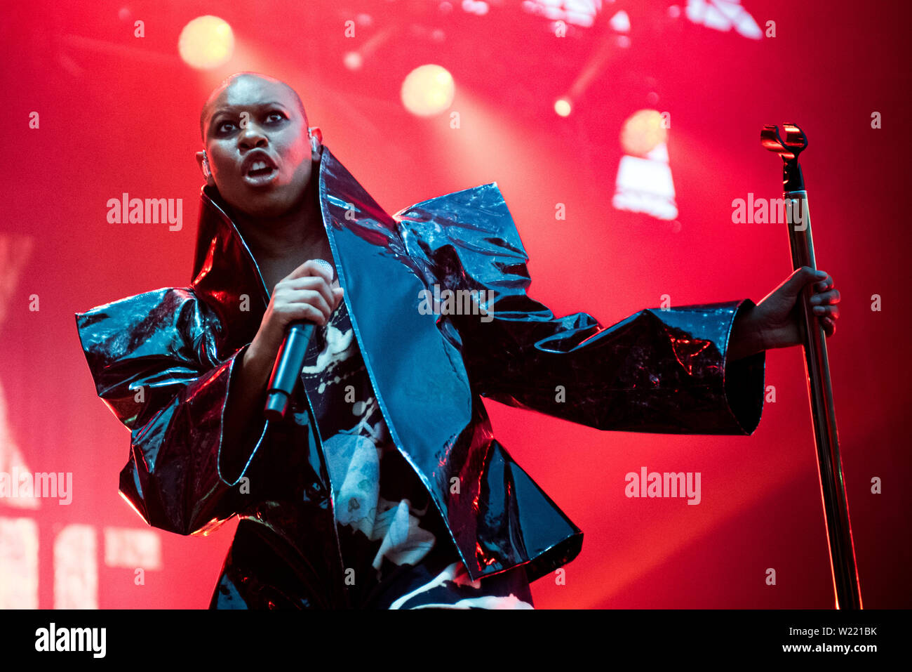 Skin, singer of the British band Skunk Anansie, performing live on ...